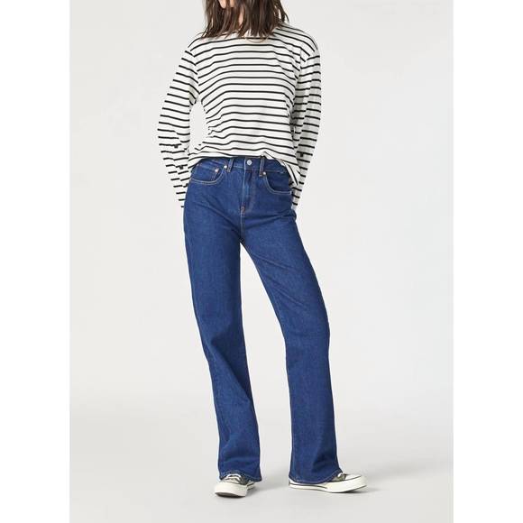 Mavi | Jeans | New Mavi Victoria Jean In Solid Deep Recycled Blue ...